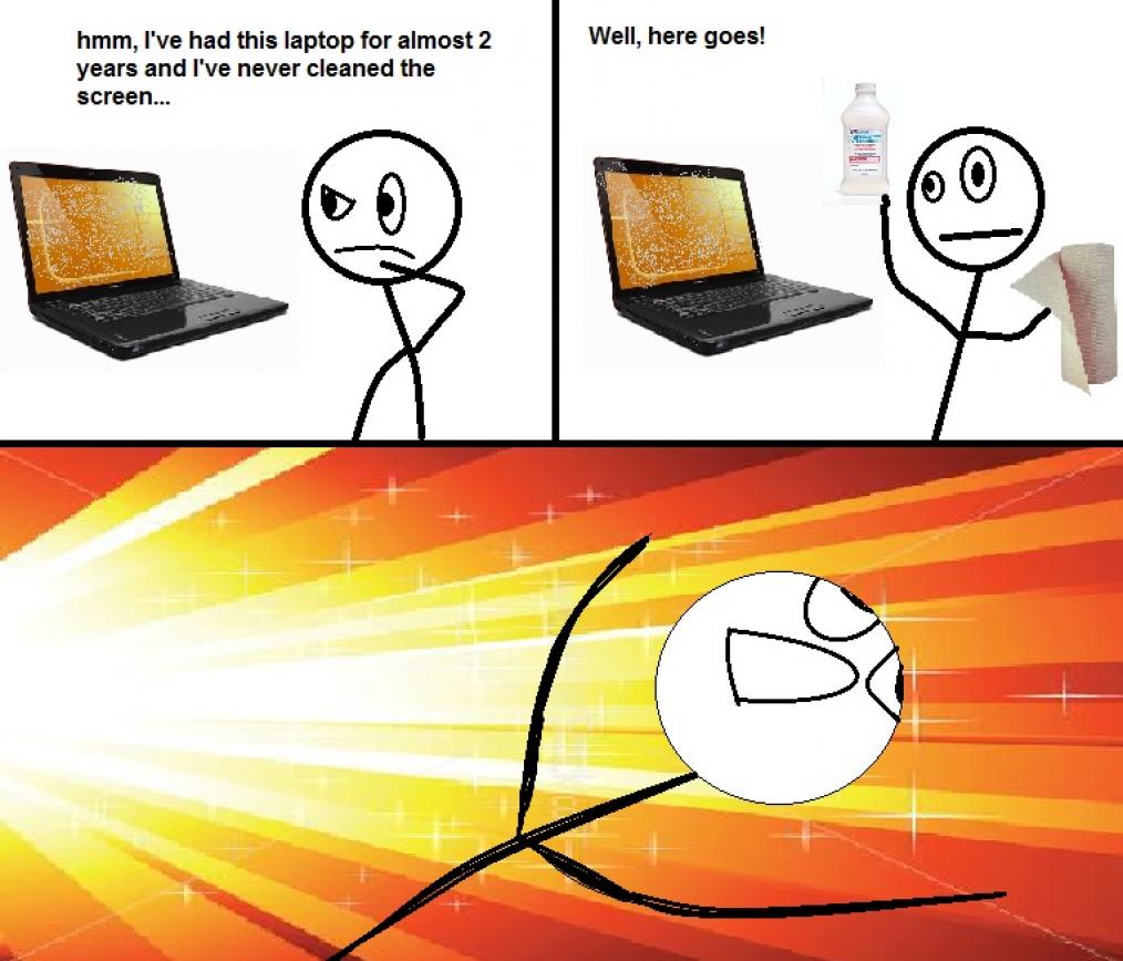 Crazy, Lazy, Silly and Strange: Clean your screen...