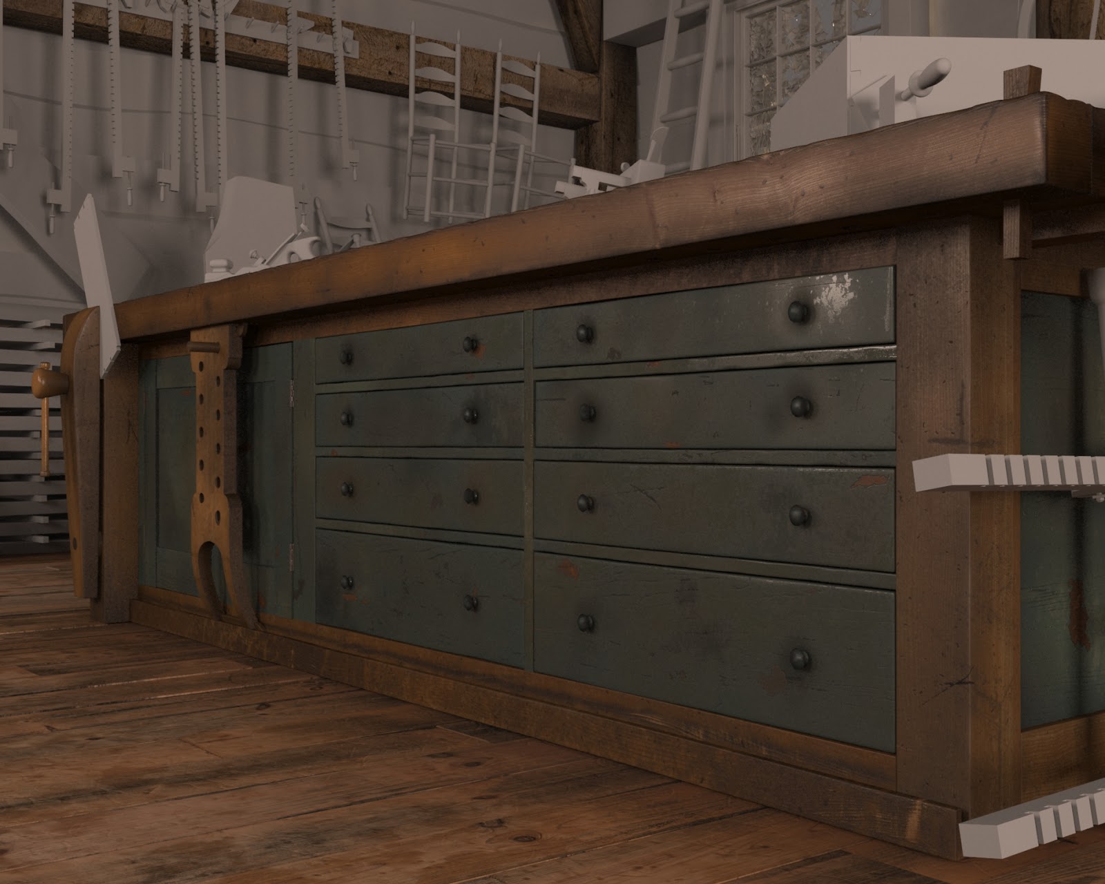 ALAN COCKSEDGE: Shaker Workbench Materials Progress