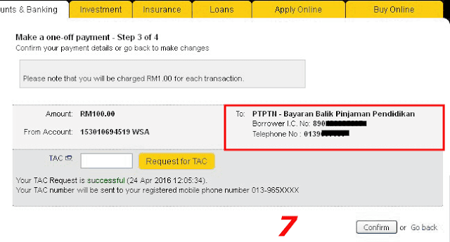 7 Langkah Mudah Bayar PTPTN Menggunakan Maybank2u..!!!