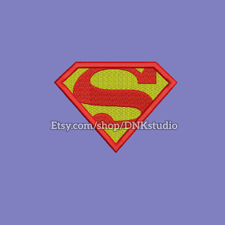 BEST EMBROIDERY DESIGN: Superman Logo Symbol Applique Embroidery Design