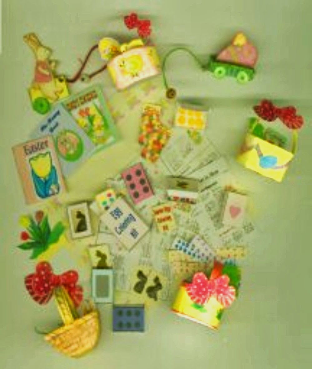 Paper Crafts made with paper: Easter Printies in Half Scale