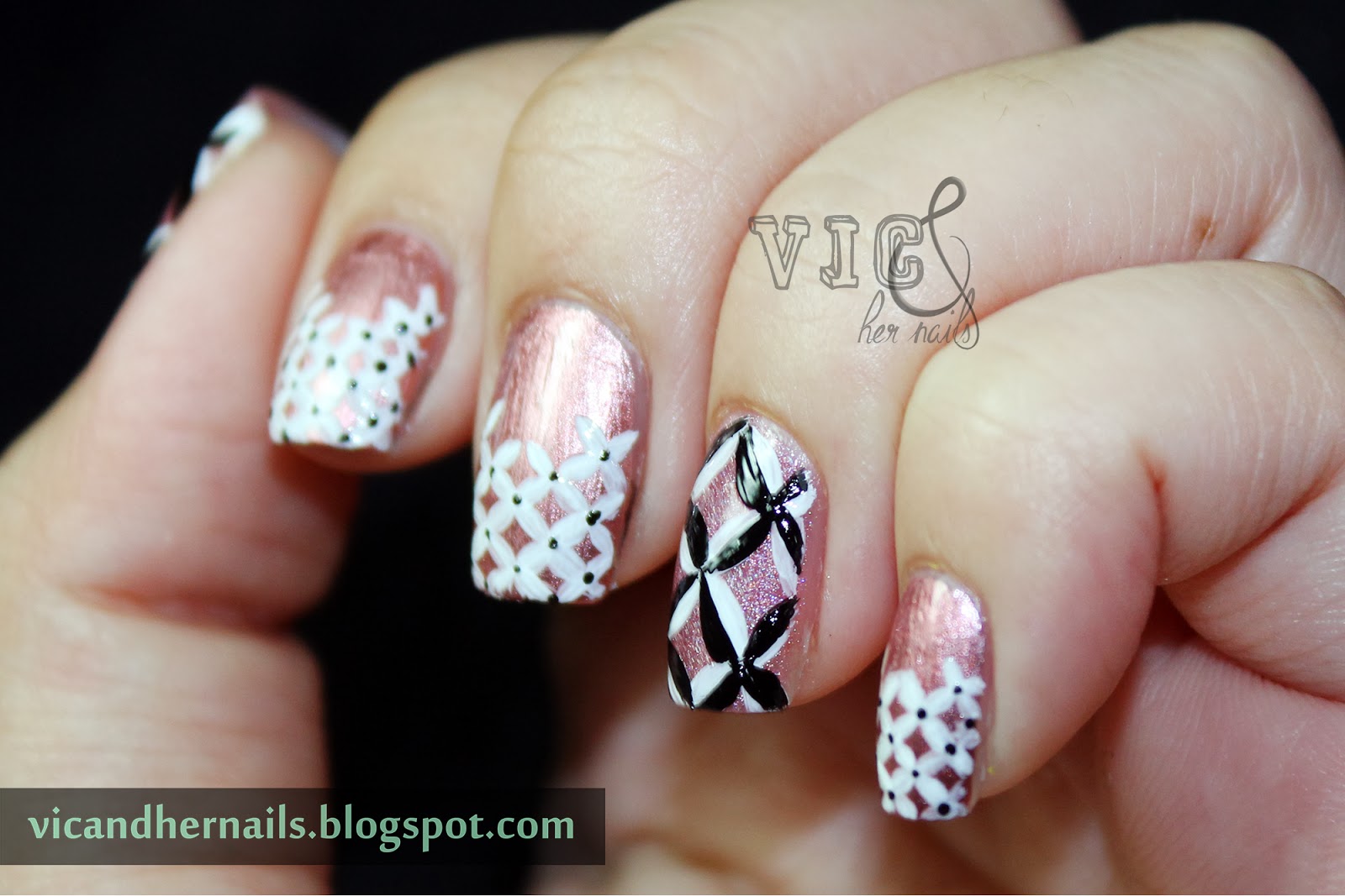 Vic and Her Nails: Crumpet's Nail Tarts 33 DC Day 29 - Favourite Pattern