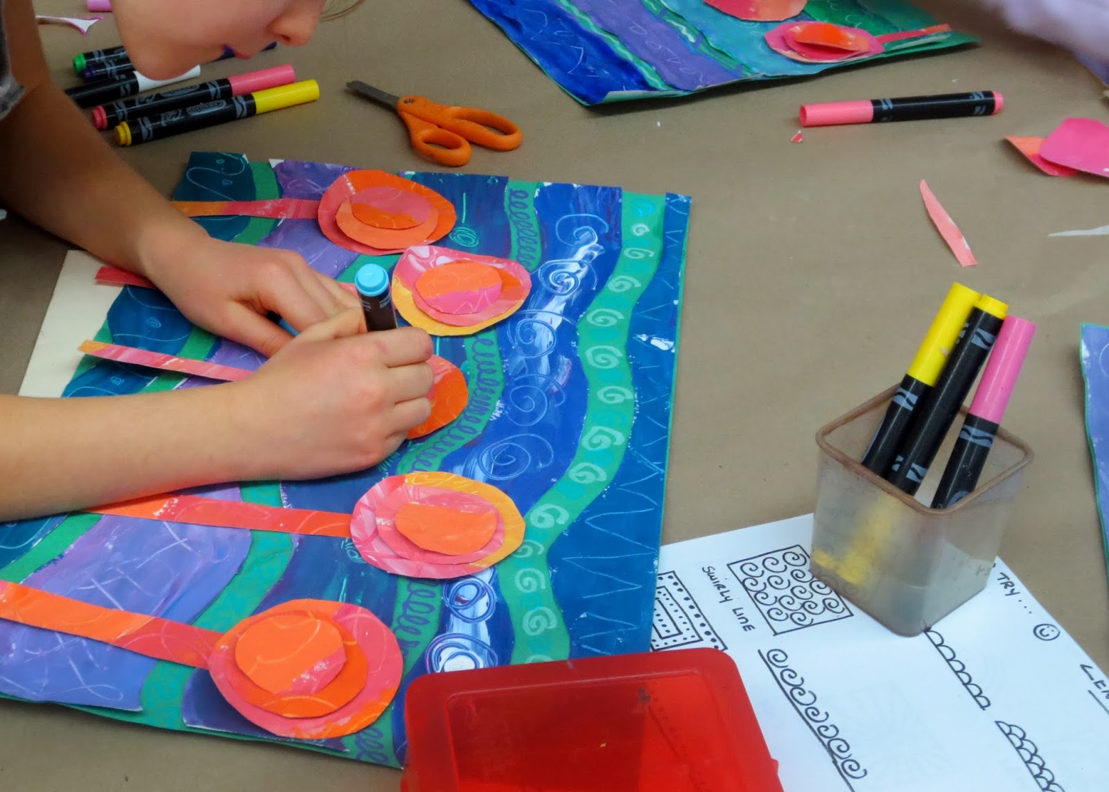Mrs. Nohelty's Art Lab: 3rd Grade - Hundertwasser Color and Texture Study