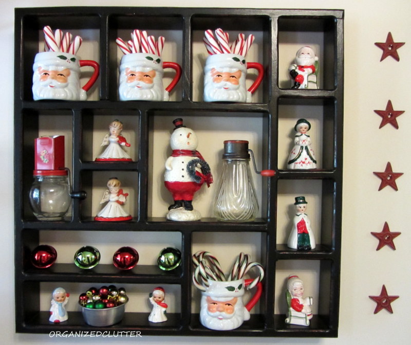 Kitchen Christmas Shadow Box - Organized Clutter