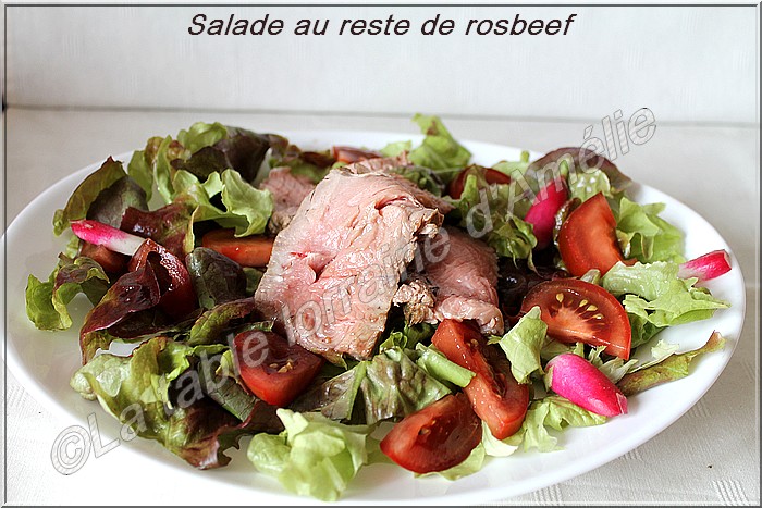 LA TABLE LORRAINE D'AMELIE: Salade aux restes de rosbeef