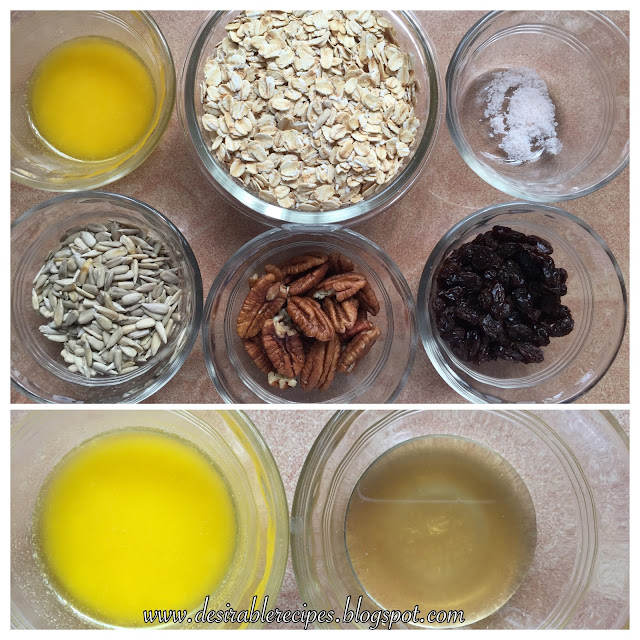 Granola (Pecan, Rolled Oat, Sunflower Seed and Raisin) - Air Fryer