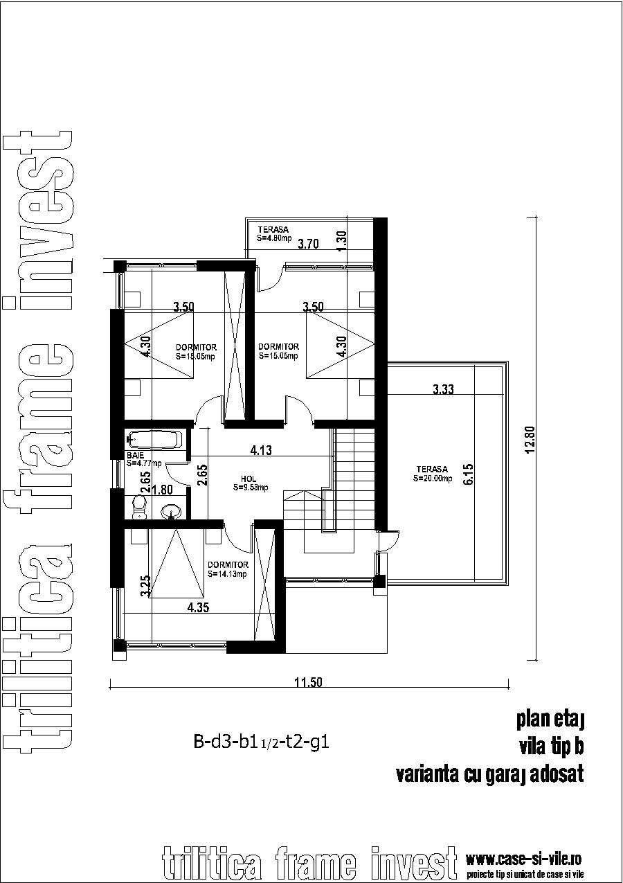 Case, Planuri, Proiecte: Proiect Vila Tip B
