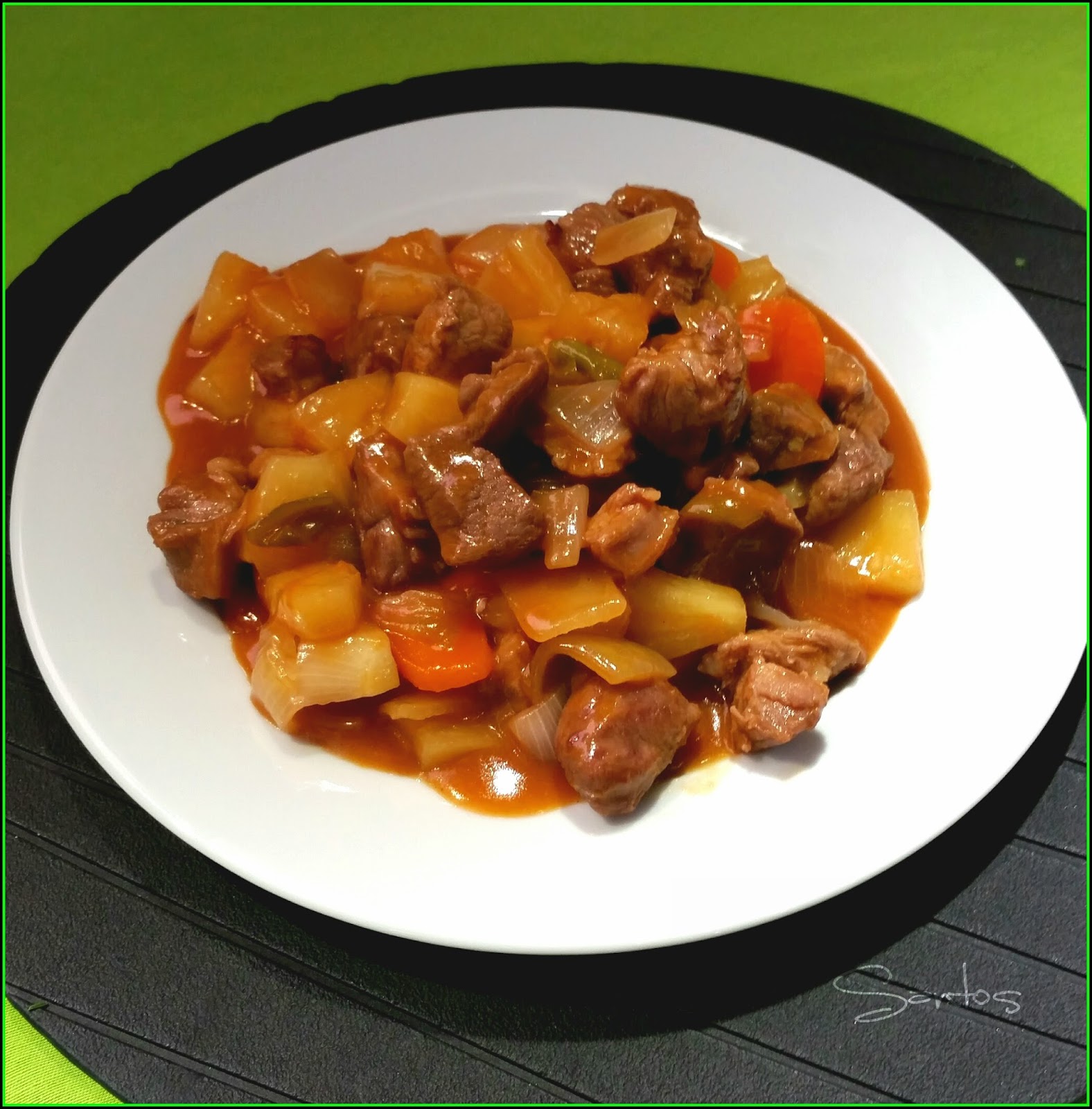 Las Tentaciones De Los Santos: CERDO AGRIDULCE ESTILO CHINO