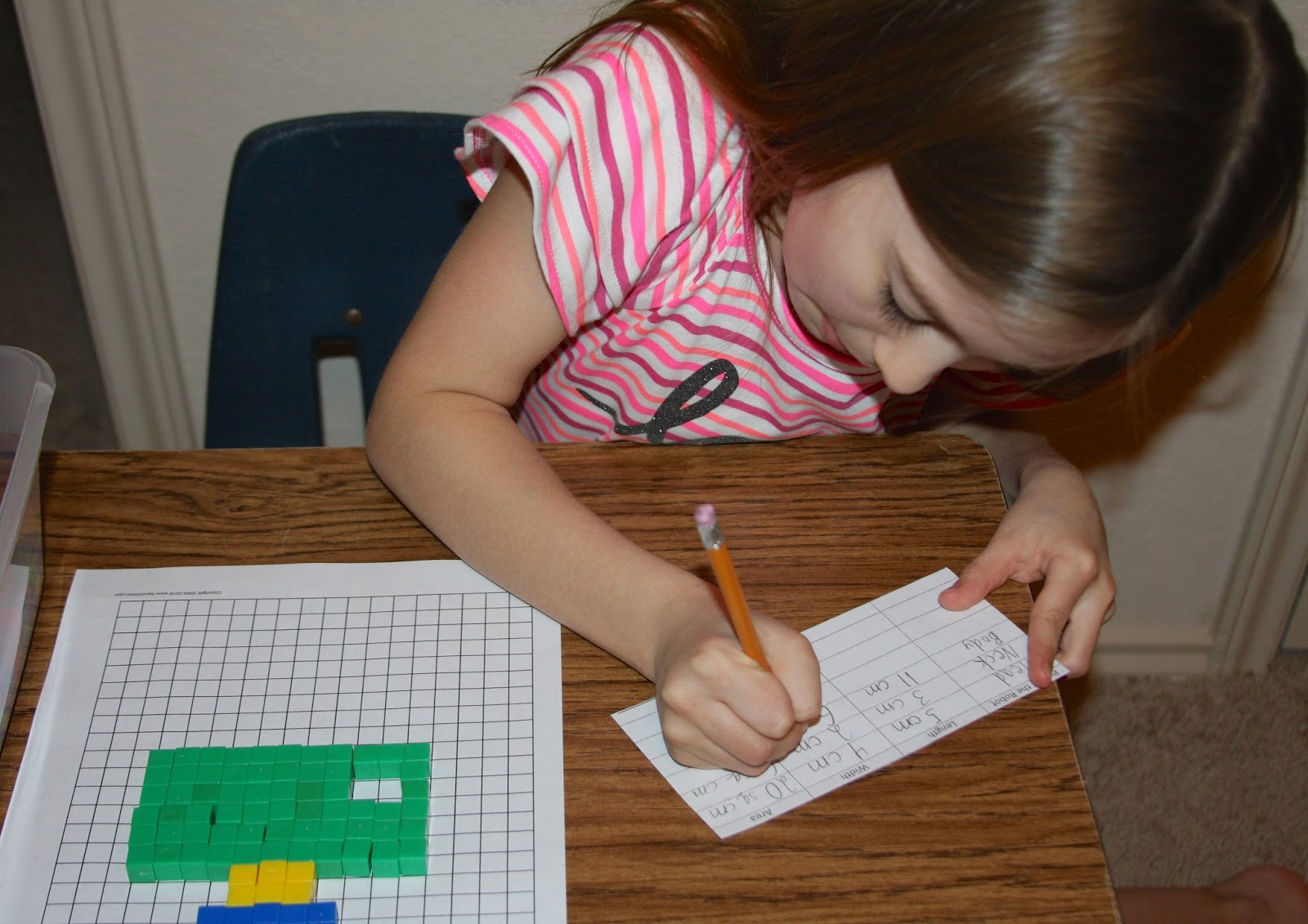 A Learning Journey: R is for Robot Area and Perimeter Art Project