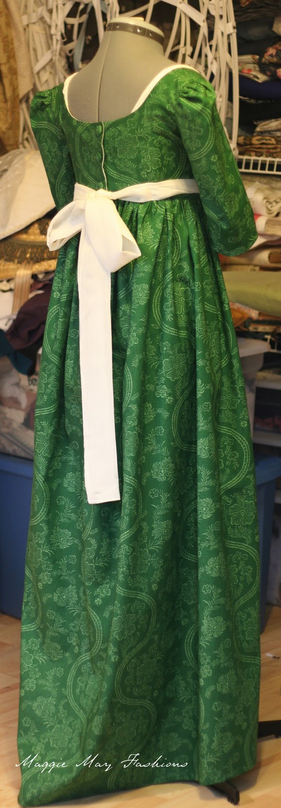 Regency Era day dress – Maggie May Clothing- Fine Historical Fashion