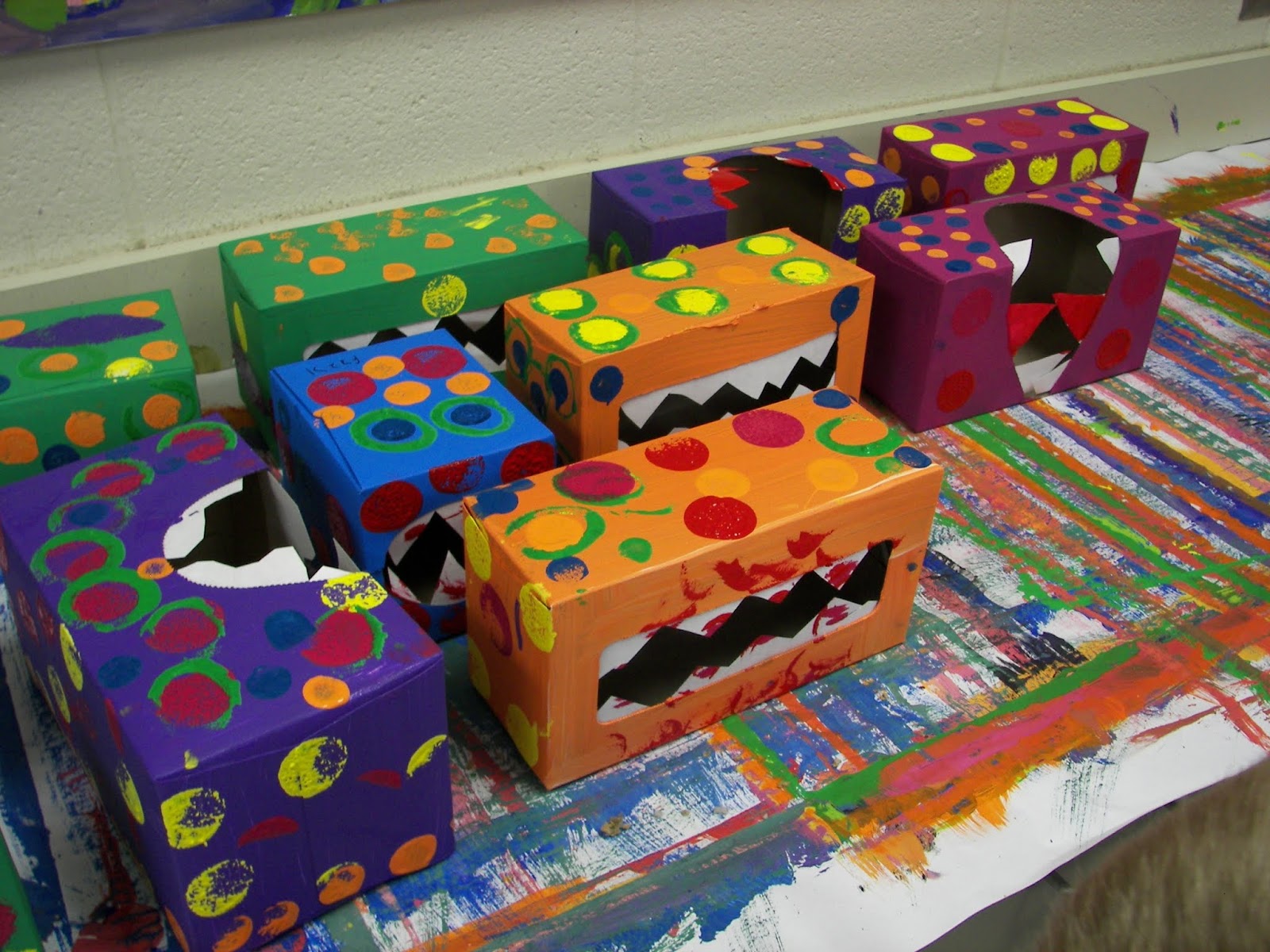 Paintbrush Rocket: 1st Grade - Monster Box Sculptures