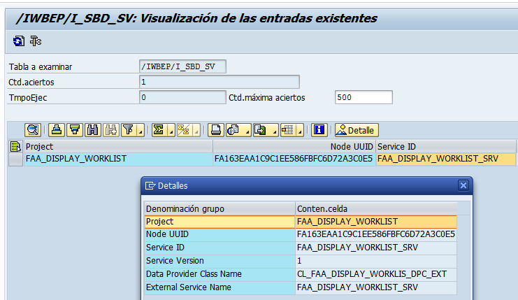 Como obtener el nombre del proyecto SEGW (SAP Gateway Service Builder ...