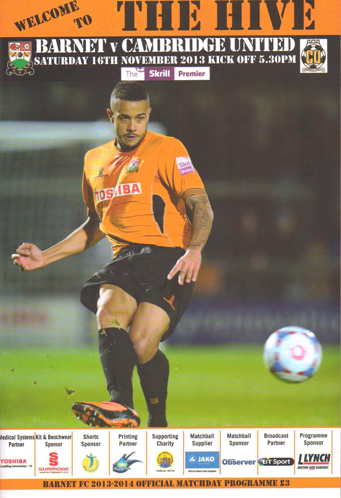 Barnet v Cambridge United