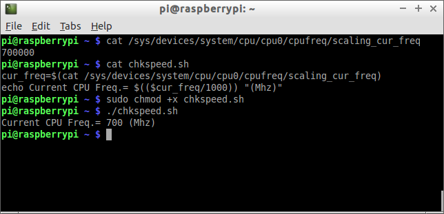 Hello Raspberry Pi Shell Script To Check Raspberry Pi CPU Frequency Hello Raspberry Pi Shell Script To Check Raspberry Pi CPU Frequency