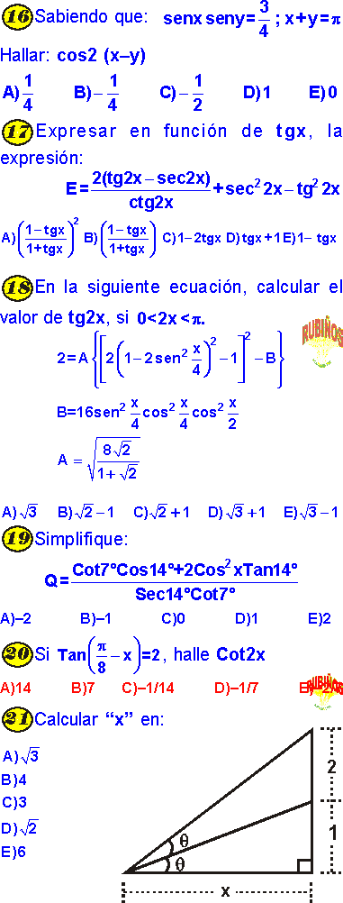 IDENTIDADES DEL ANGULO DOBLE EJERCICIOS RESUELTOS DE TRIGONOMETRIA PDF
