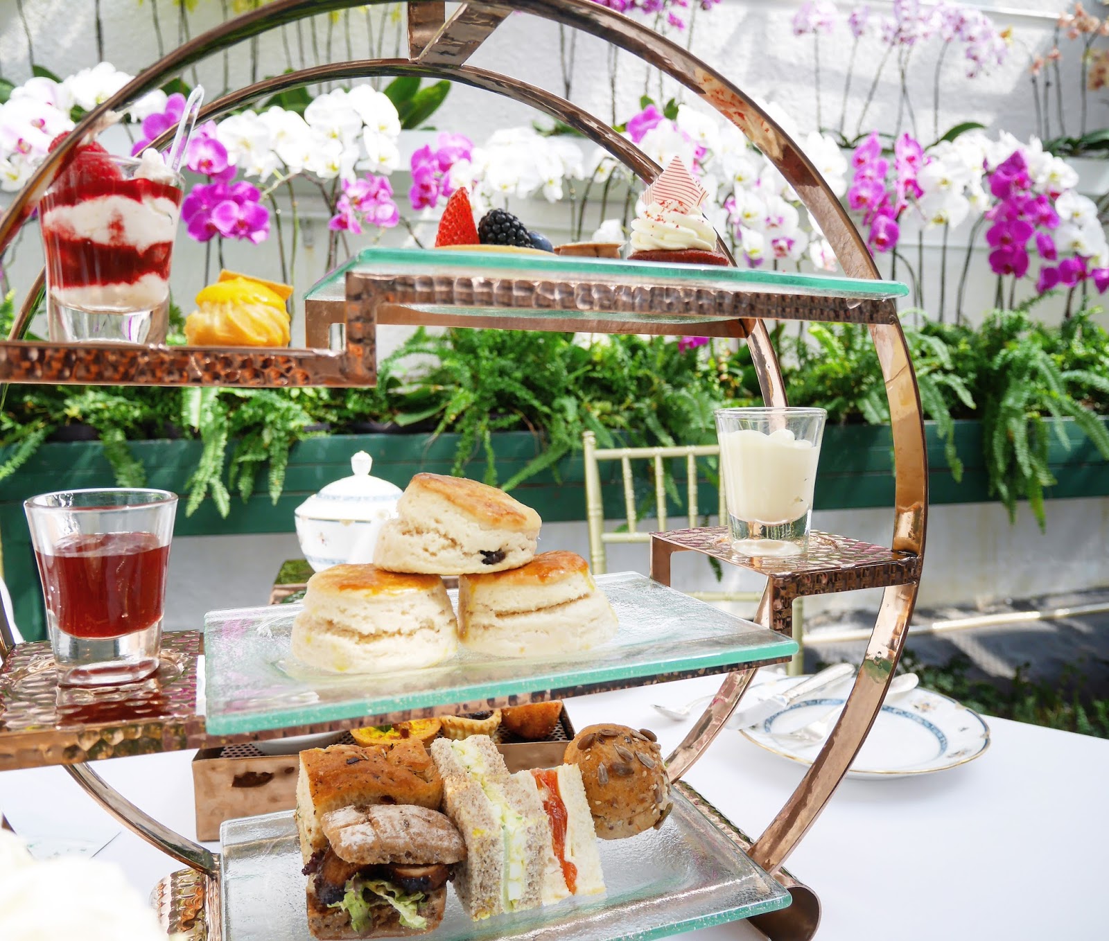 A Very Floral Afternoon Tea Orchid Conservatory, Majestic Hotel KL