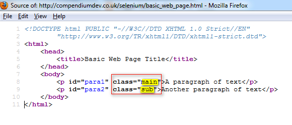 Selenium By Arun 362 Using Dot In Css Path To Select An Element With A Specified Class