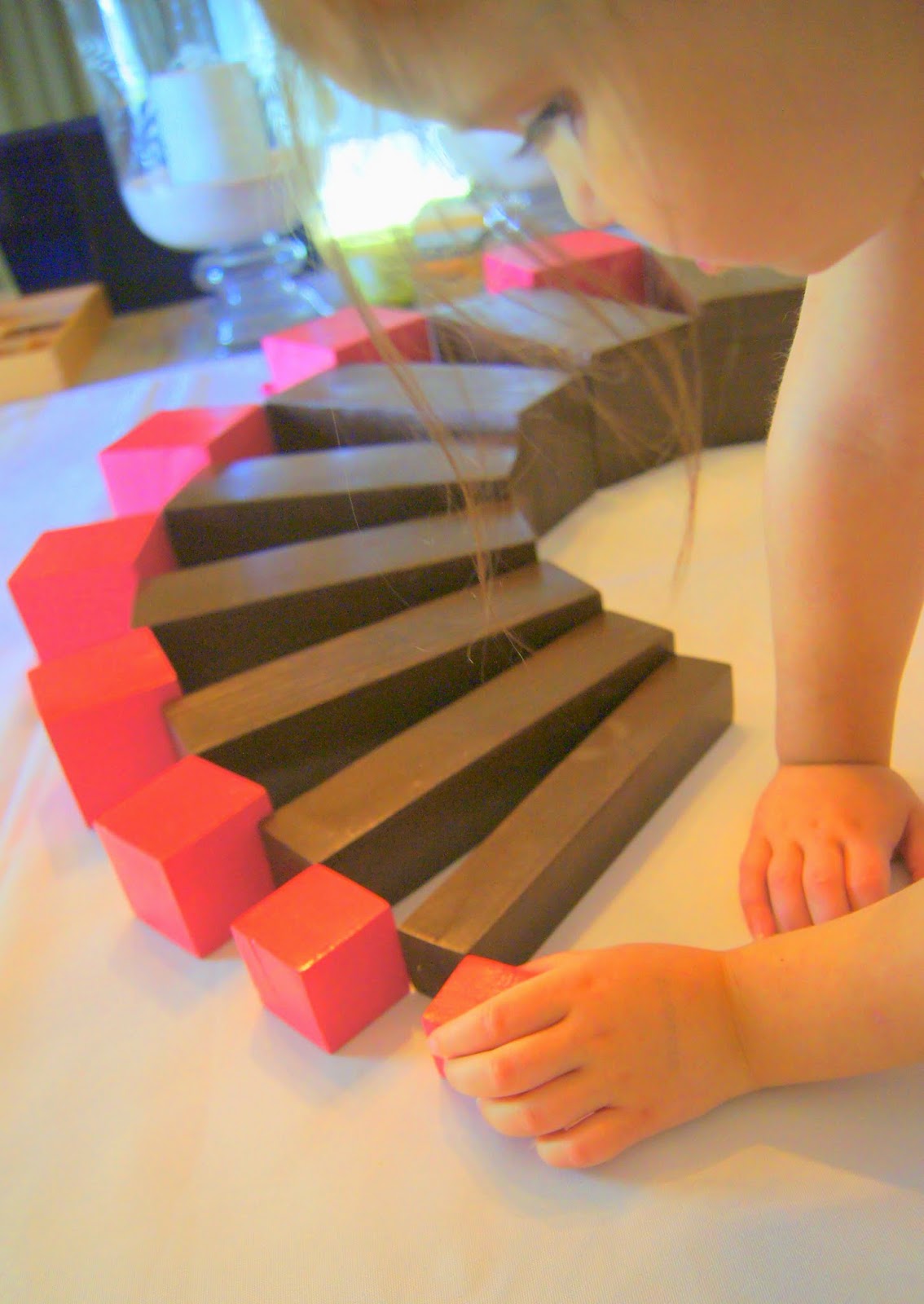 DIY Montessori Pink Tower & Brown/Broad Stair - "Making Montessori Ours"