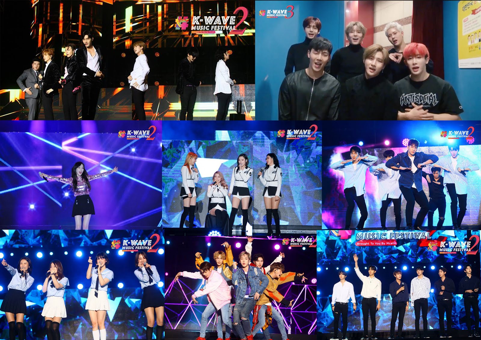 7 KPOP Idol Groups Headlined the 1-Night KWAVE2 + KWAVE3 1st Line-up ...