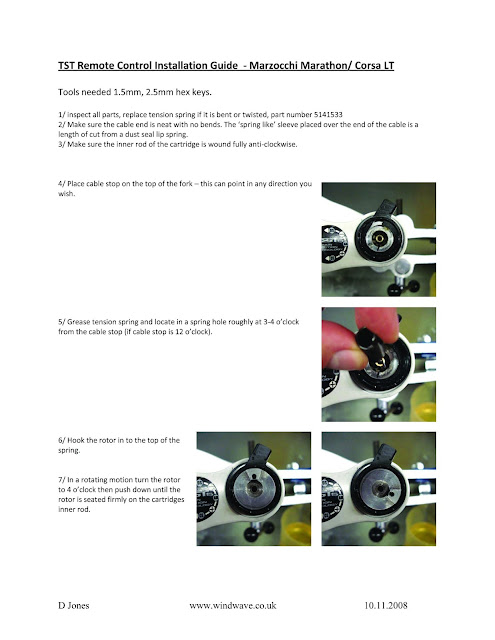The Marzocchi Workshop: TST Remote Control instalation