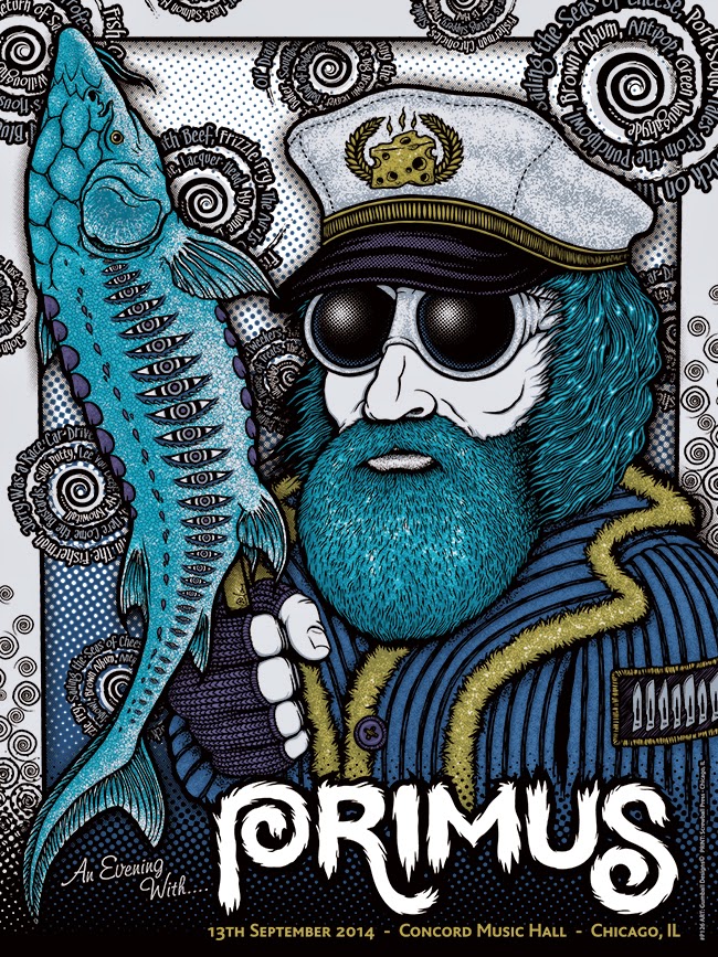 INSIDE THE ROCK POSTER FRAME BLOG: Tonight's Primus Poster From Chicago ...