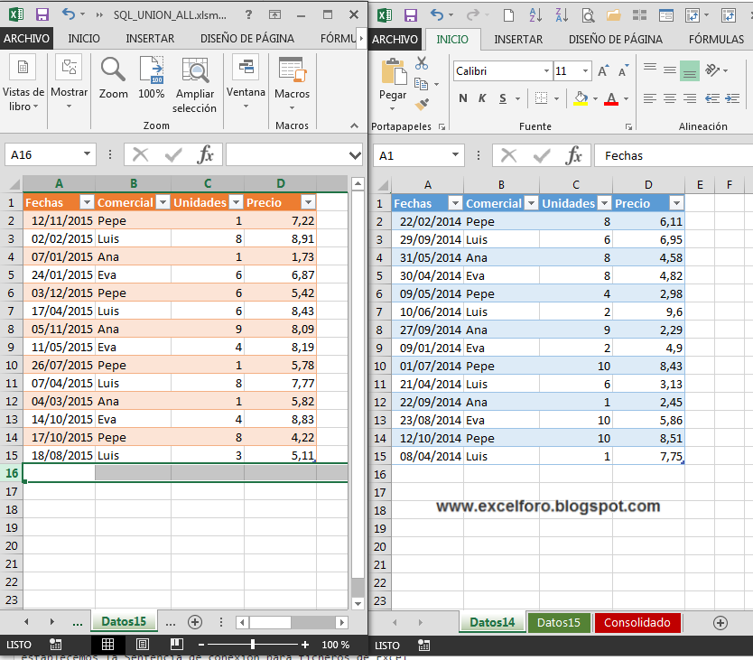 Vba Consolidando Datos Con Sql Dentro De Excel Excel Foro Un Blog De Excel