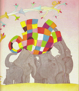 Aprendendo com a Tia Debora: Livro Elmer o elefante xadrez