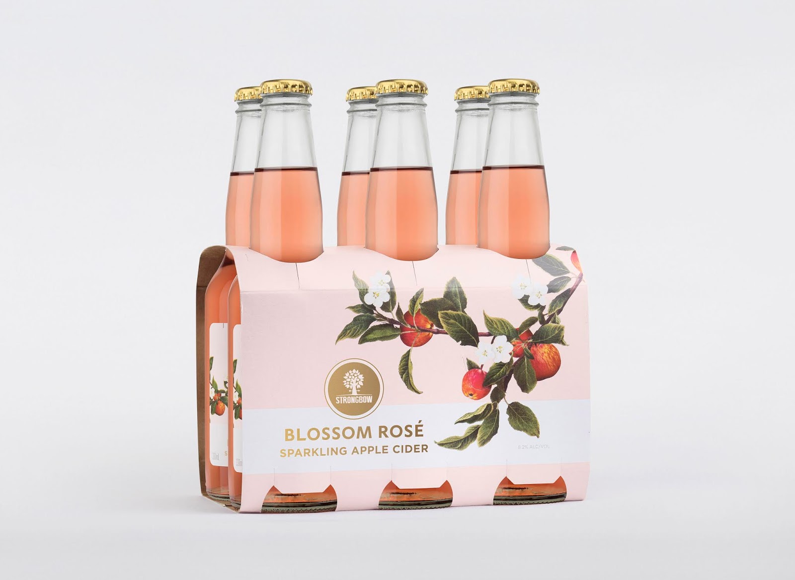 Strongbow Blossom Rosé Sparkling Apple Cider – Packaging Of The World