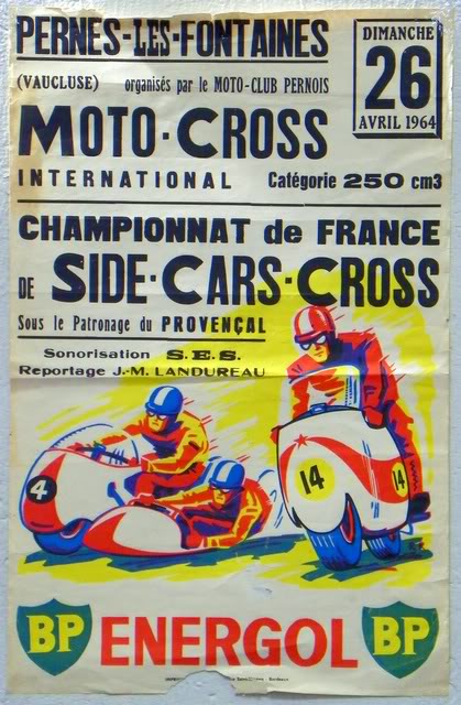 MOTORCYCLE 74: Vintage motocross & racing posters