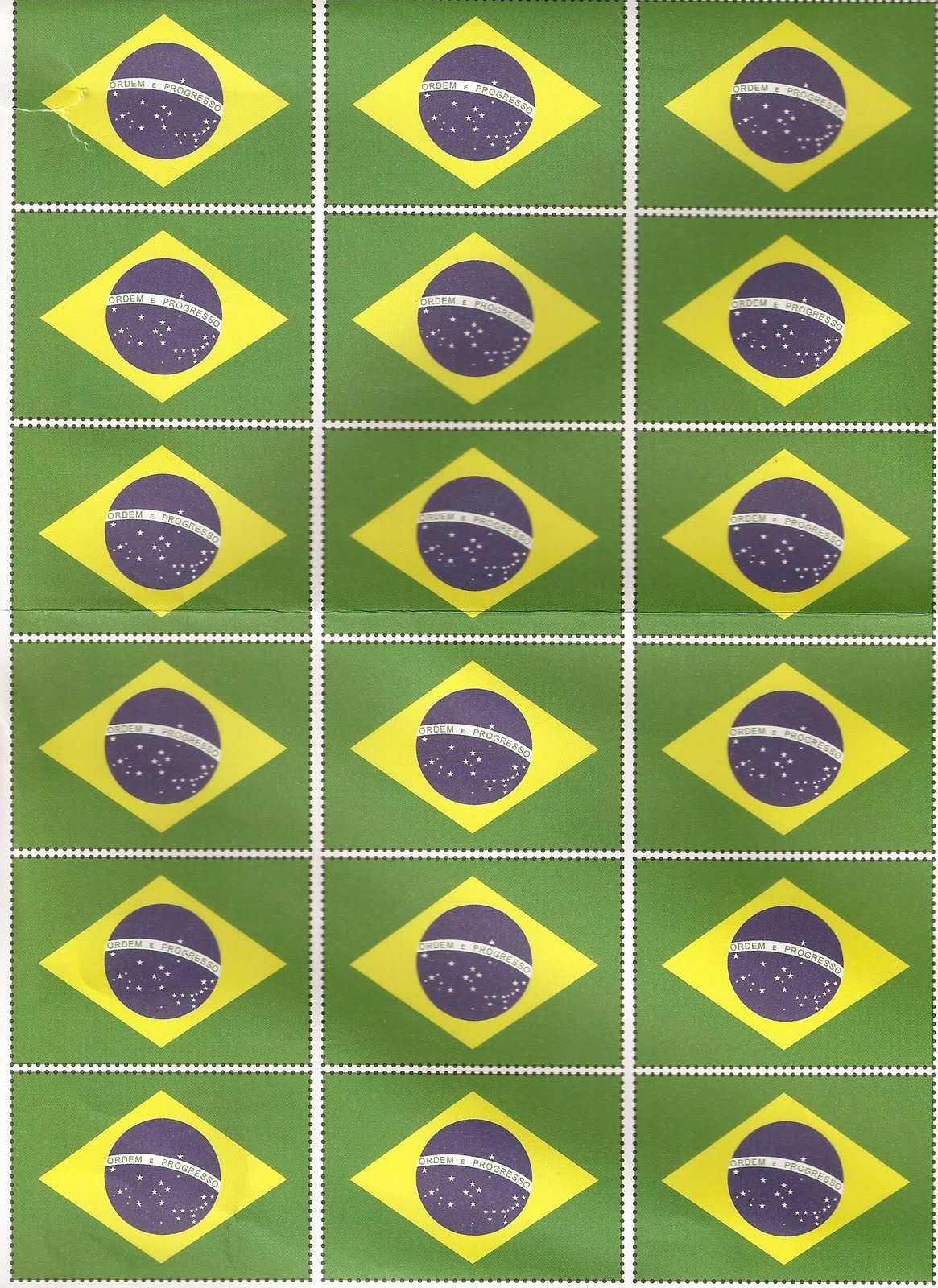 Criança com Jesus, Só Alegria!: Bandeirinhas do Brasil para destacar