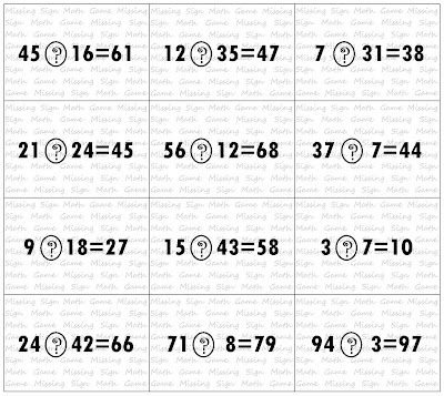 Relentlessly Fun, Deceptively Educational: Missing Sign Math Game