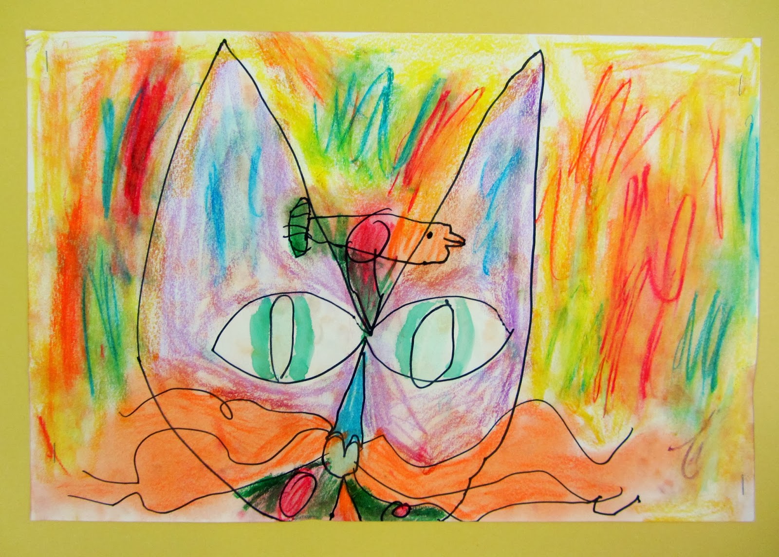 A Glimmer of Light: Inspired by Paul Klee's "Cat and Bird"