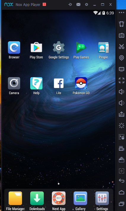 Bermain PokemonGo dengan Nox Fake GPS "ASDW"