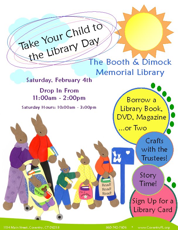 THE DAILY DRAGON: Take Your Child to the Library Day