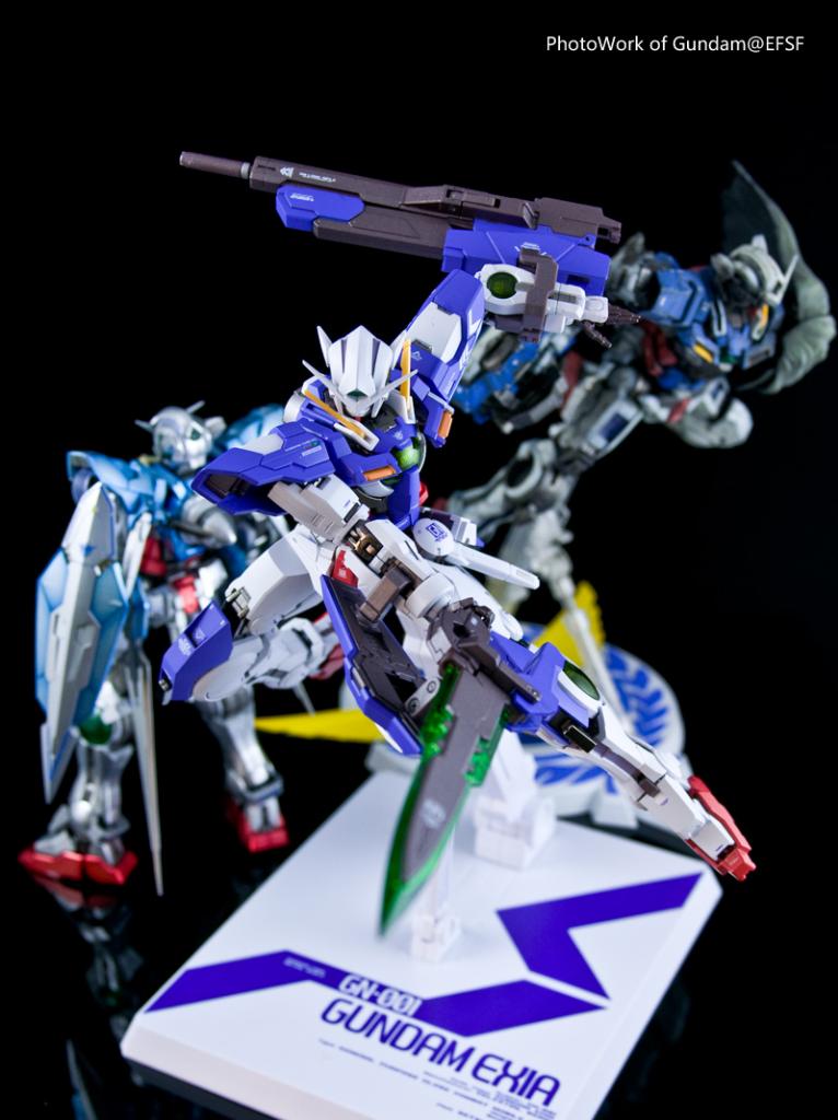 Metal Build Exia Repair III and Exia MG kits photowork by Gundam@EFSF