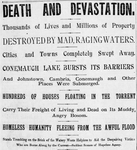 Researching Relatives: Johnstown Flood: "Death and Devastation"