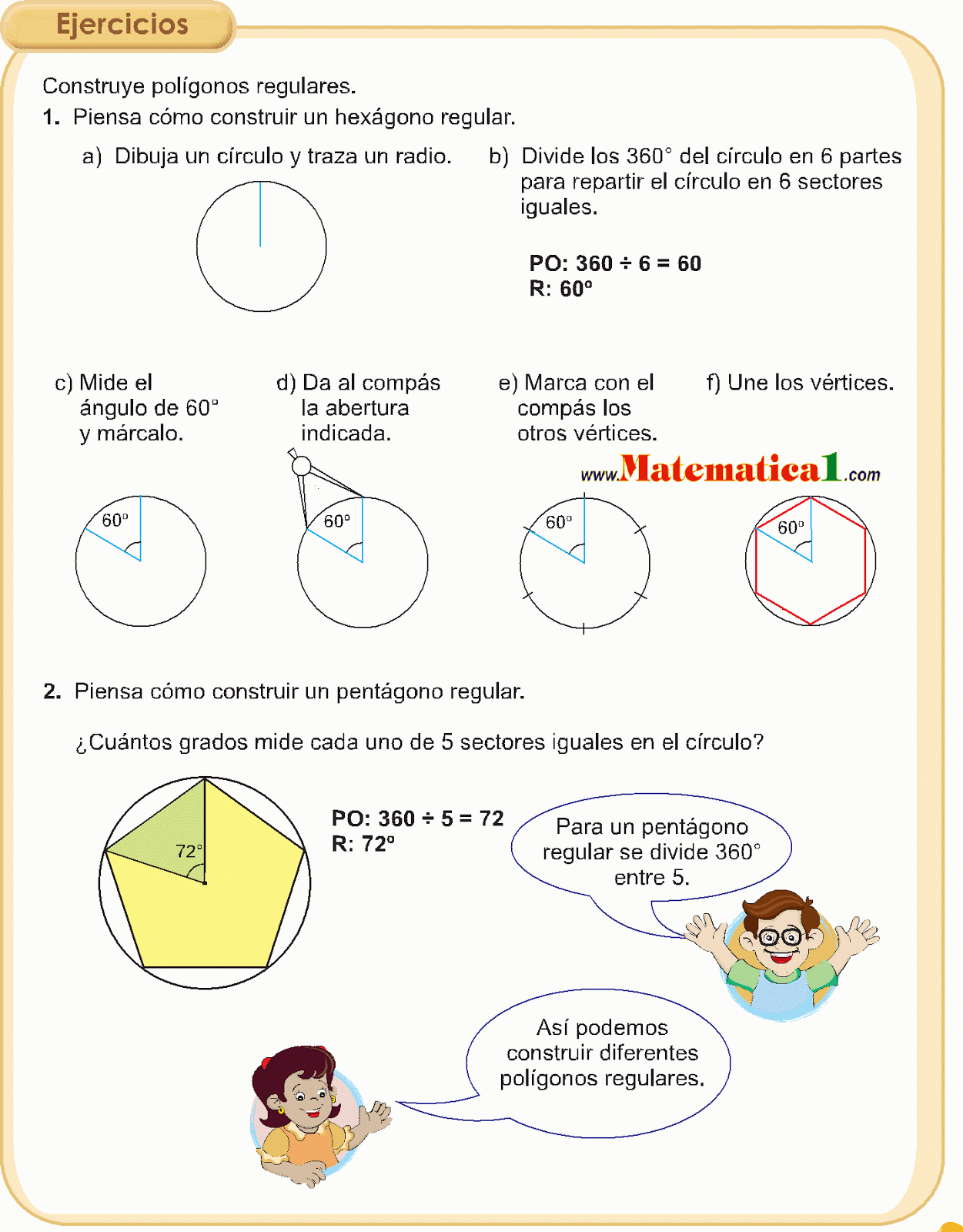 AREA DEL POLIGONO REGULAR EJERCICIOS RESUELTOS DE MATEMÁTICAS DE ...