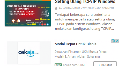 Cara Membuat Iklan In Feed dan In Article di Blog | Segaris Informasi