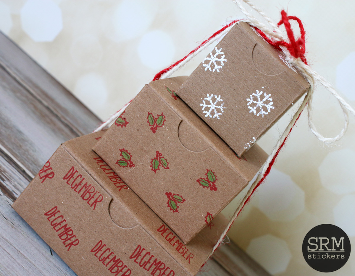 SRM Stickers: Stamped Gift Boxes by Samantha