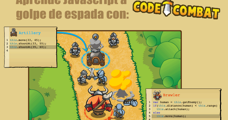 Pixels Mil: Aprende javascript a golpe de espada: Code Combat.