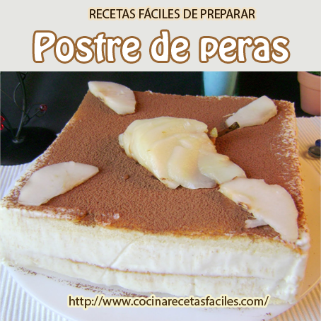 Postre de peras