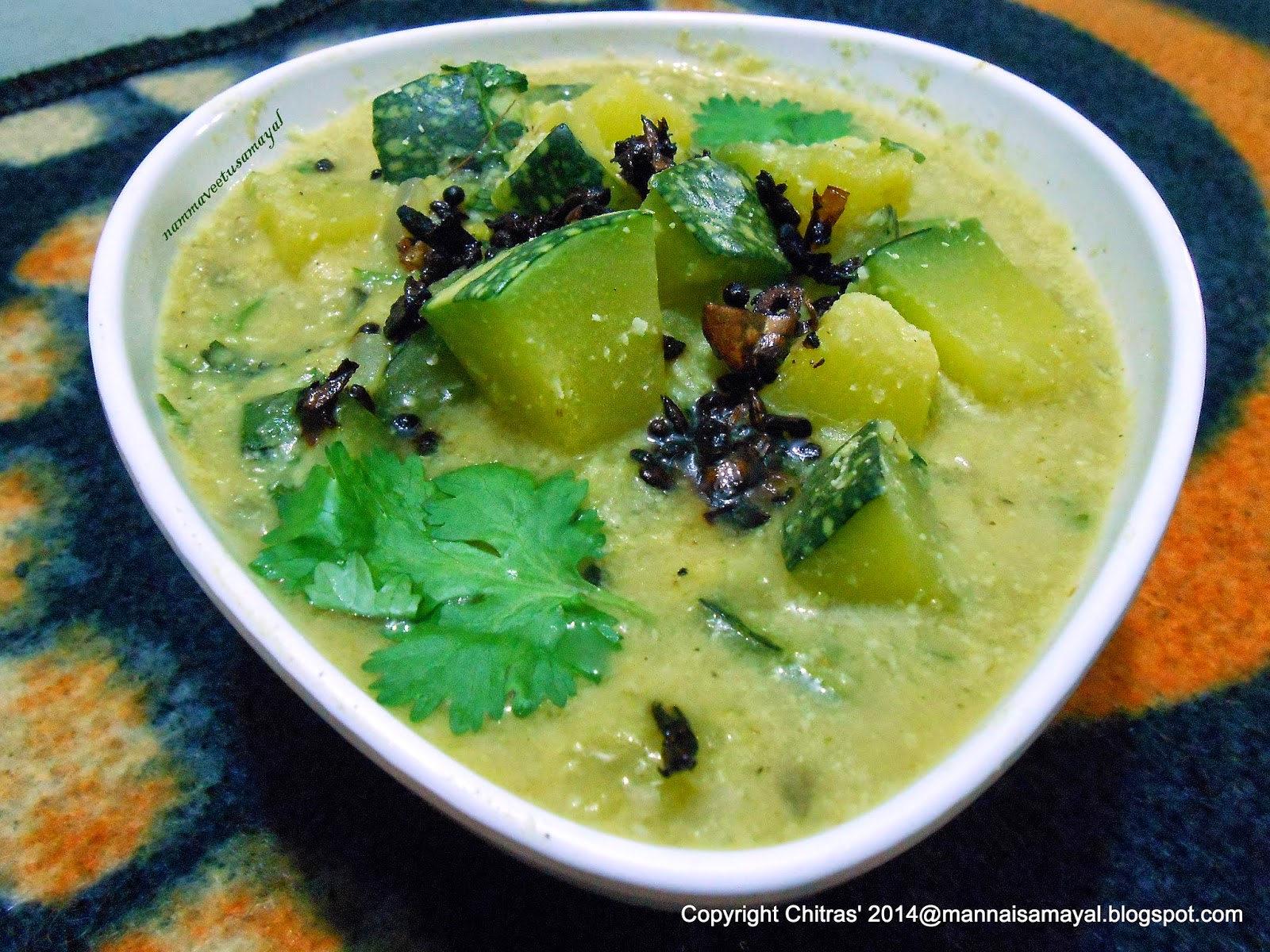 kalakkalsamayal: Parangikkai Pinju Koottu - Tender Yellow Pumpkin Lentil