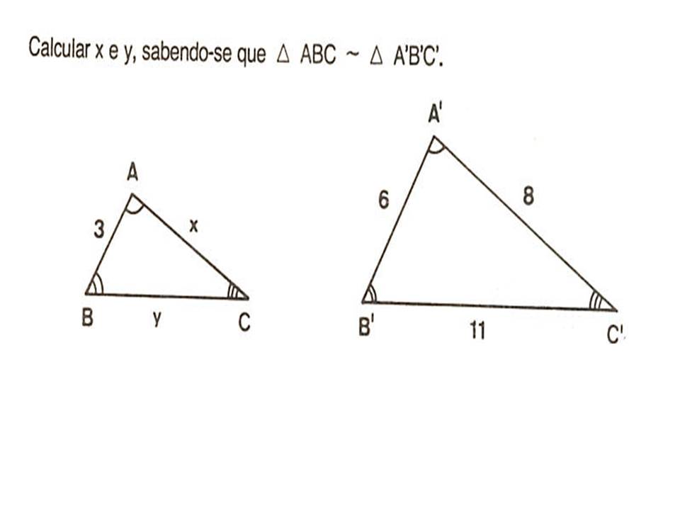 Doutor Matemático: Semelhança de triângulos: exercícios resolvidos e teoria