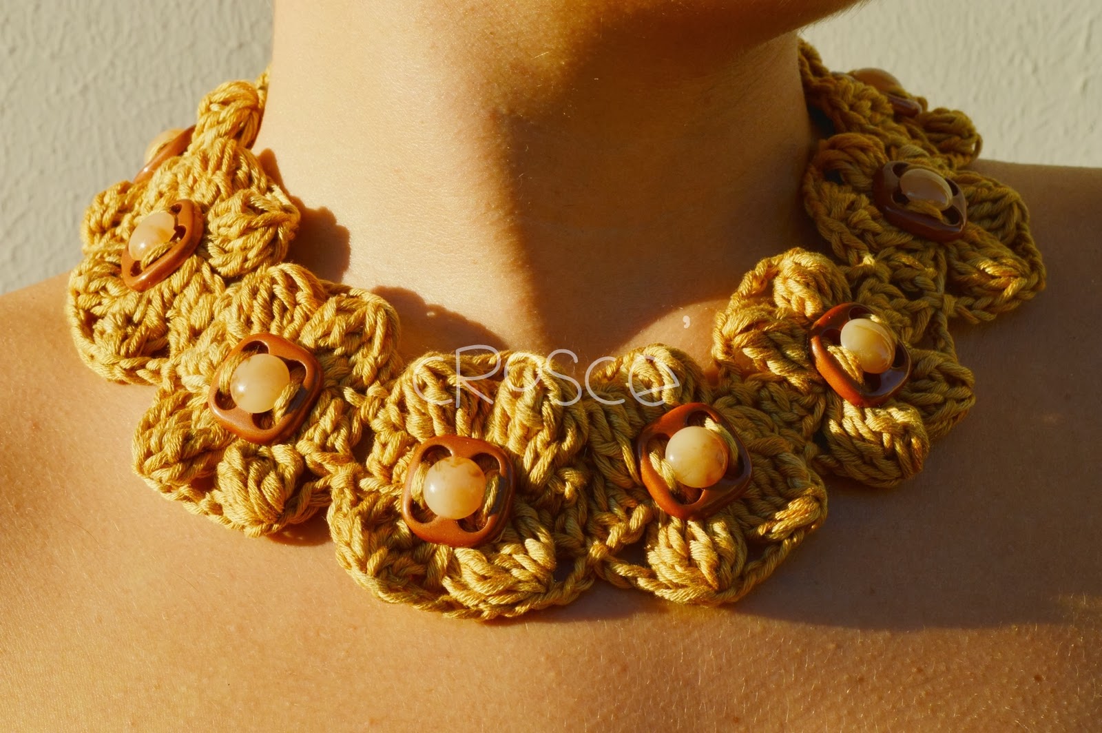 Croscé - Creative Crochet & Sewing: collane all'uncinetto - crocheted ...
