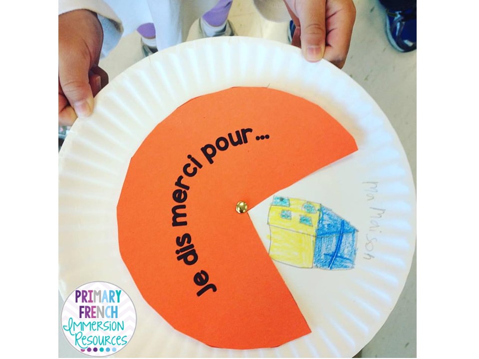 L'action de grace - Primary French Immersion Resources