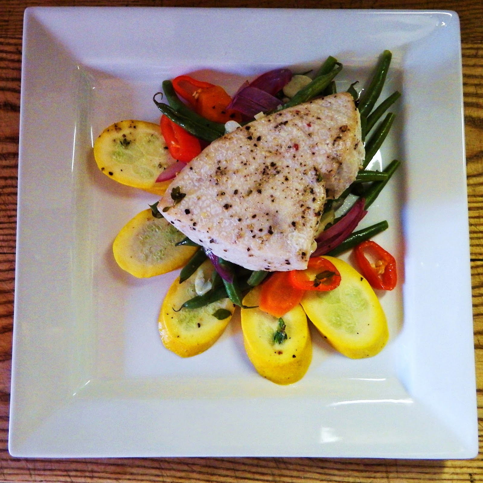 Food By Bram: Steamed Marlin & Summer Vegetables