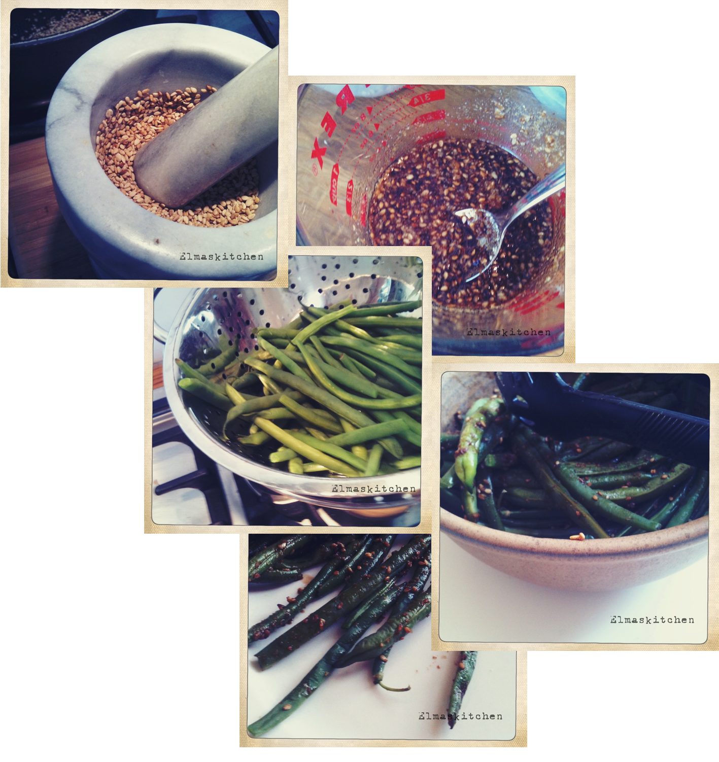 Elma's Kitchen: Japanese style string beans