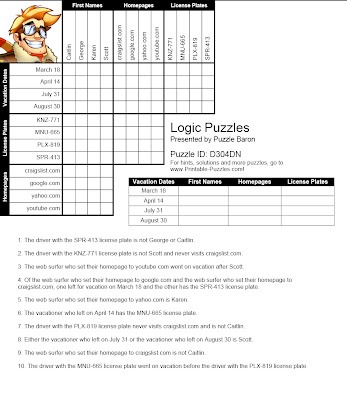 IH Milan Students' blog: Logic Puzzle No.3