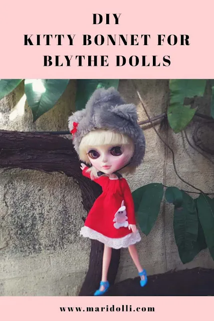 Easy DIY: Make a Kitty Bonnet for Blythes - Maridolli