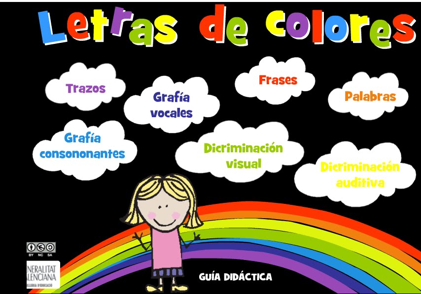 Mis primeras palabras: Letras de colores